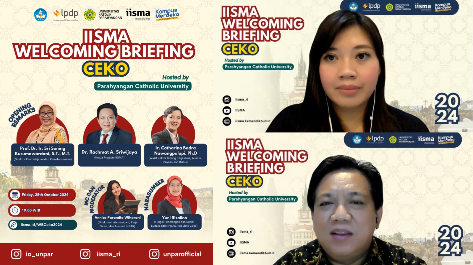UNPAR hosted the IISMA Welcoming Briefing for the IISMA 2024 Awardees ...